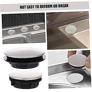 WHAMVOX 2pcs Kitchen Hole Plug Bath Tap Hole Cover Faucet Hole Caps Tap Hole Stopper Sink Hole Stopper Bathroom Sink Cover Sink Sprayer Hole Cover Kitchen Sink Plugs for Holes Plastic