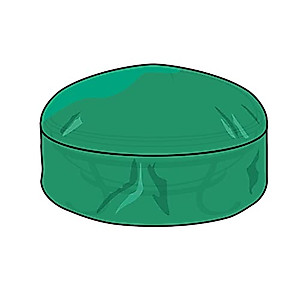 Collections Etc Seasonal Outdoor Patio Furniture Covers with Easy On/Off Drawstring Cord - Protection from Wind, Dirt, Snow and Rain, Green, Fire Pit