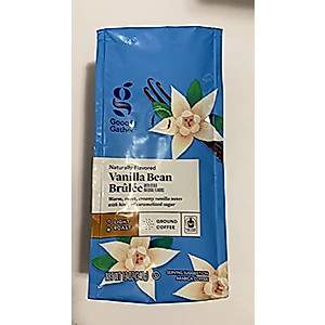 Naturally Flavored Vanilla Bean Brulee Light Roast Ground Coffee - 12oz (One Package)