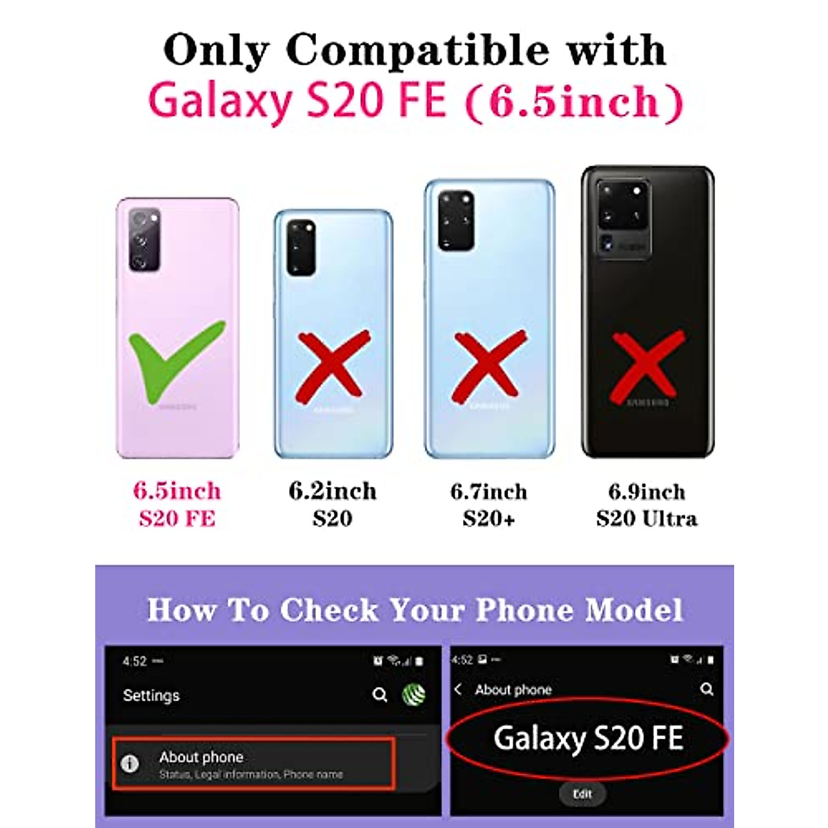 Goocrux (2in1 for Samsung Galaxy S20 FE 5G Case Sun and Moon for Women Girls Cute Stars Space Phone Cover with Slide Camera Cover+Ring Holder Fashion Golden Print Design Cases for S20FE 6.5''