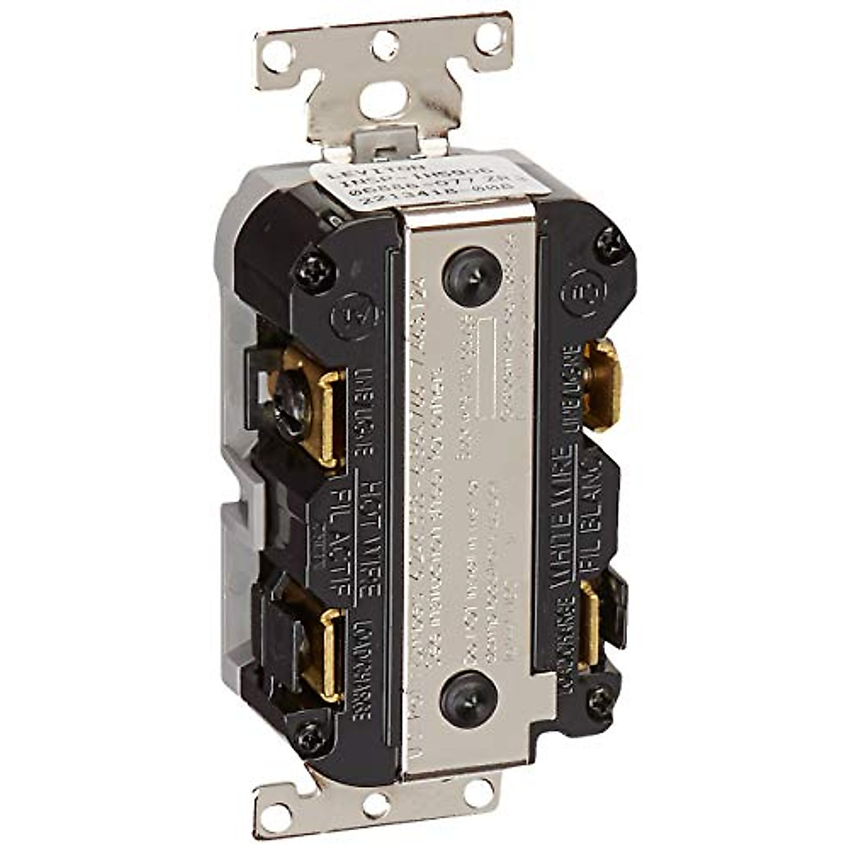 Leviton G5362-WTG 20A-125V Extra-Heavy Duty Industrial Grade Weather/Tamper-Resistant Duplex Self-Test GFCI Receptacle, 1.74 x 1.36 x 4.05 inches, Gray, 20-Amp
