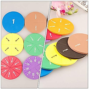 Totority Magnetic Fraction Tiles& Fraction Circles, Fraction Props Teaching Aid Montessori Fraction Math Manipulatives Rainbow Fraction Tower Cubes for Elementary School Homeschool Supplies