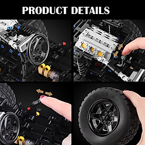 Mould King 13124 Off-Road Vehicle Building Kits, MOC Building Blocks Set Model to Build, Gift Toy for Kids Age 8+ /Adult Collections Enthusiasts(2096 Pieces, Static Versionl)