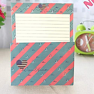 SCStyle 48Pcs Stationery set-32 Cute Lovely Kawaii Special Design Writing Stationery Paper with 16 pcs Envelopes