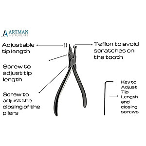 Orthodontic Adhesive Removing Pliers, Cement Removing Pliers Brand Removing Pliers ARTMAN Brand by Wise Linkers