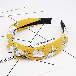 VELSCRUN 12 Pcs Womens Headbands Knotted Headbands for Women Wide Headbands Boho Bandeau Knot Turban Headband Hair Band Elastic Hair Accessories for Women