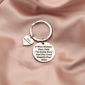 ENSIANTH Enjoy Retirement Keychain Funny Job Work Retiree Keychain Coworker Leaving Gifts Going Away Gifts (Enjoy Retirement Key)