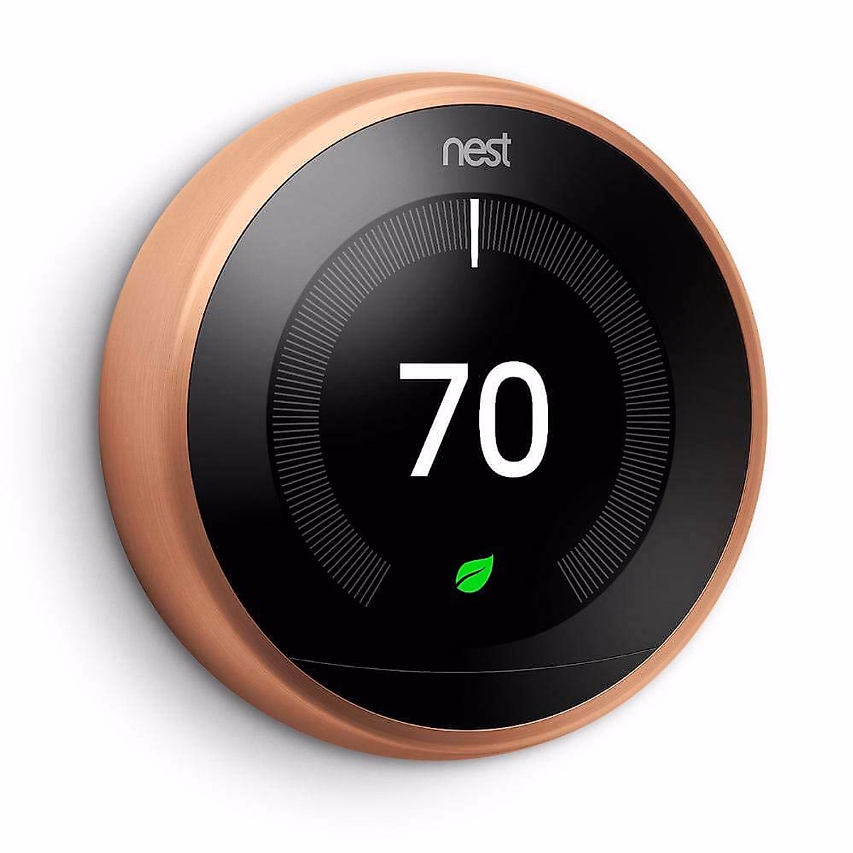 Google Nest Learning Thermostat - Programmable Smart Thermostat for Home - 3rd Generation Nest Thermostat - Works with Alexa - Black