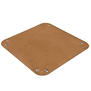 awofer Gifts for Husband&Wife, Custom Leather Valet Tray,Engraved Key Tray,Personalized Leather Catchall,Leather Desk Organizer, Gifts for Him,Her