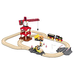 Battery Operated Locomotive Train, Magnetic Train Toy for Wooden Tracks, Motorized Train Compatible with Thomas, Brio, Chuggington, Melissa & Doug