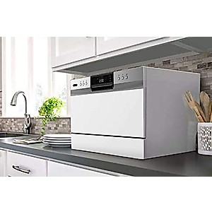 Whynter CDW-6831WES 6 Place Setting LED, White Countertop Portable Dishwasher