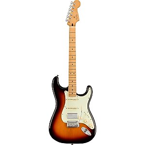 Fender 6 String Solid-Body Electric Guitar, Right, 3-Color Sunburst (0147322300)