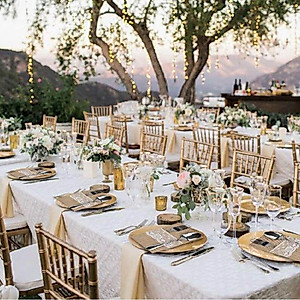 Awtlife 60 Packs Xmas Burlap Lace Utensil Holders Silverware Cutlery Pouch Knifes Forks Bag for Vintage Wedding