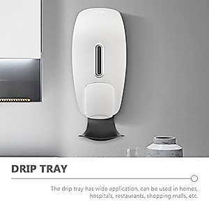 Operitacx 2pcs Soap Dispenser Tray Drip Catcher Tray Plastic Tray Plastic Containers Wall Mount Refillable Bottle Drip Tray Foam Spray Drip Tray Automatic Soap Dispenser Abs Gel Liquid