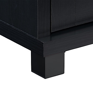 CorLiving Fremont Black Ravenwood TV Bench for TVs up to 90"
