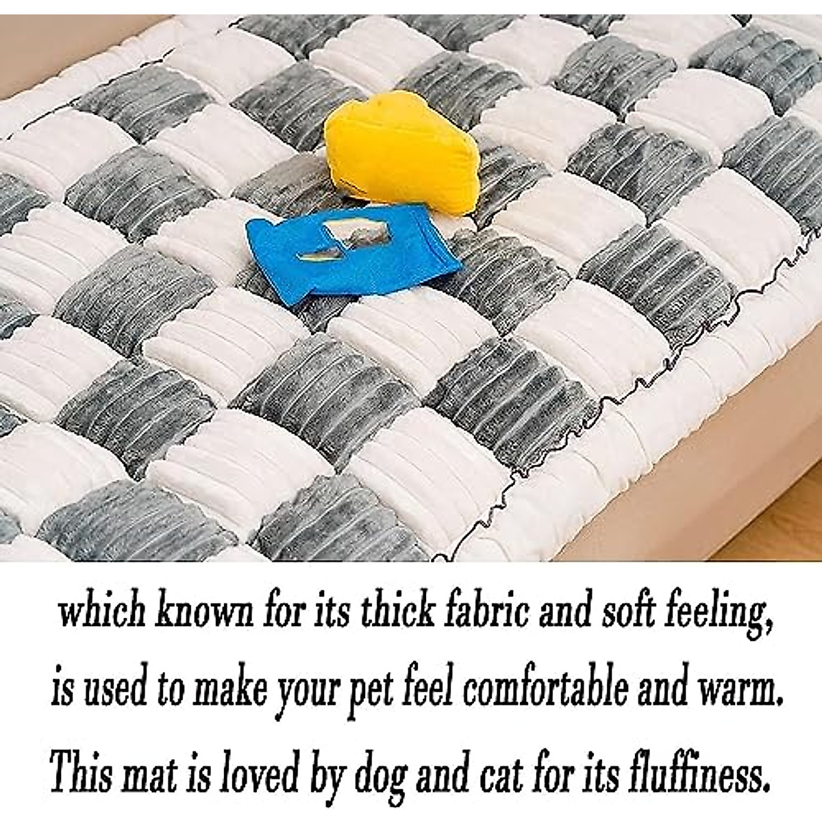 NELLN Cream-Coloured Large Plaid Square Pet Mat Bed Couch Cover Garden Chic Cotton Protective Couch Cover Protector (Color : A, Size : 70 * 150 cm)