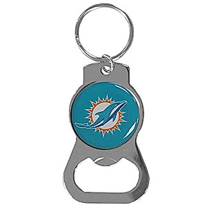 NFL Siskiyou Sports Fan Shop Miami Dolphins Bottle Opener Key Chain One Size Team Color , Black