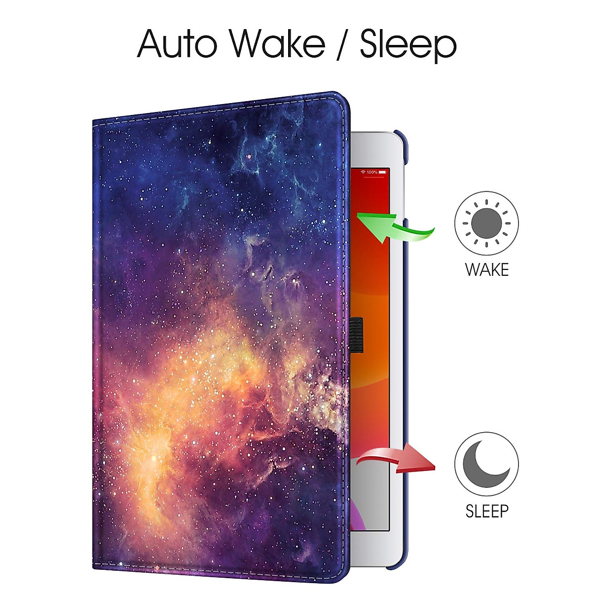 Fintie Case for iPad 9th / 8th / 7th Generation (2021/2020/2019), iPad 10.2 Inch Case -360 Degree Rotating Stand Protective Back Cover, Supports Auto Wake/Sleep, Galaxy