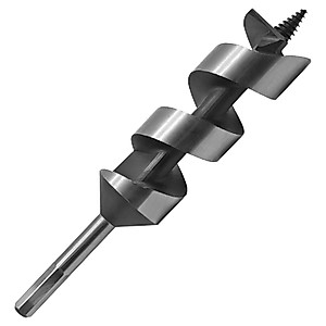 PHITUODA 1-1/2" x 8" Wood Auger Drill Bit with 3/8 Inch Hex Shank, Perfect for Soft & Hard Wood, Plastic, Drywall, PVC