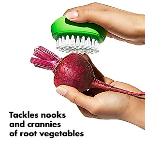 OXO Good Grips Vegetable Brush Black& Green, 1 EA
