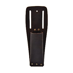 Style n Craft Utility Knife Sheath, Full-Grain Oiled Leather Knife Sheath, Compatible with Most Curved-Handle Knives (#70010), Dark Brown