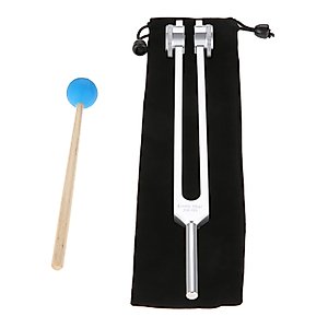 68.05 Solfeggio Tuning Fork with Silicone Hammer Bag for Sound, Musical Instrument, Vibration