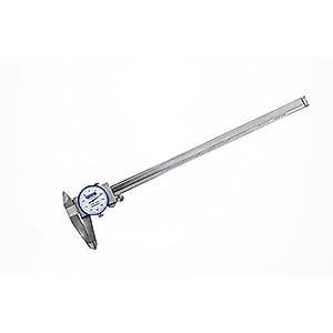 Fowler 52-008-712-0, Premium Dial Caliper With 0-12" Measuring Range (White)