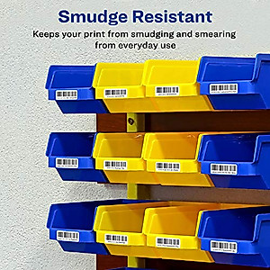 AVERY Multi-Purpose Labels for Label Printers, 1.125 x 3.5 Inches, White, Two Rolls of 130 (04150), 1 1/8" x 3 1/2"