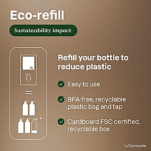 ATTITUDE Volumizing Hair Shampoo with Essential Oils, EWG Verified, Plant and Mineral-Based Ingredients, Vegan Beauty Products, Petitgrain and Jasmine, Bulk Refill, 67.6 Fl Oz