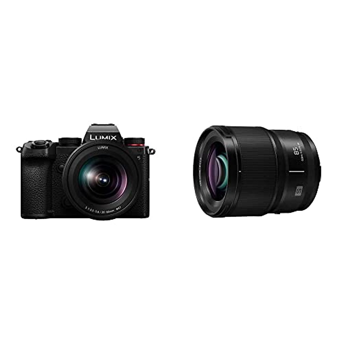 Panasonic LUMIX S5 Full Frame Mirrorless Camera (DC-S5KK) with LUMIX S Series 85mm F1.8 L Mount Interchangeable Lens (S-S85)
