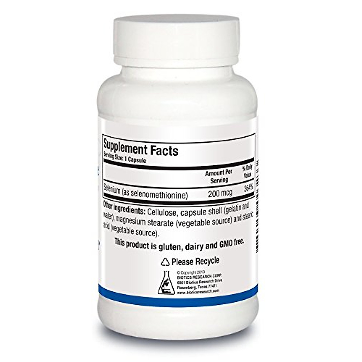 Biotics Research Selenomethionine – High Potency Selenium, Thyroid Gland Function, DNA Production, Cognitive Health, Potent Antioxidant. 90 Capsules