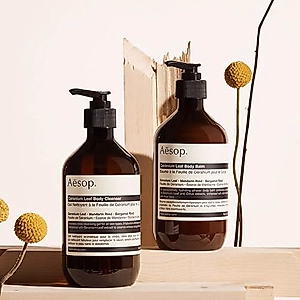 Aesop Geranium Leaf Body Balm -Skin Softening Rich Blend of Nourishing Nut Oils, Geranium Leaf and Citrus Extracts - 16.5 oz