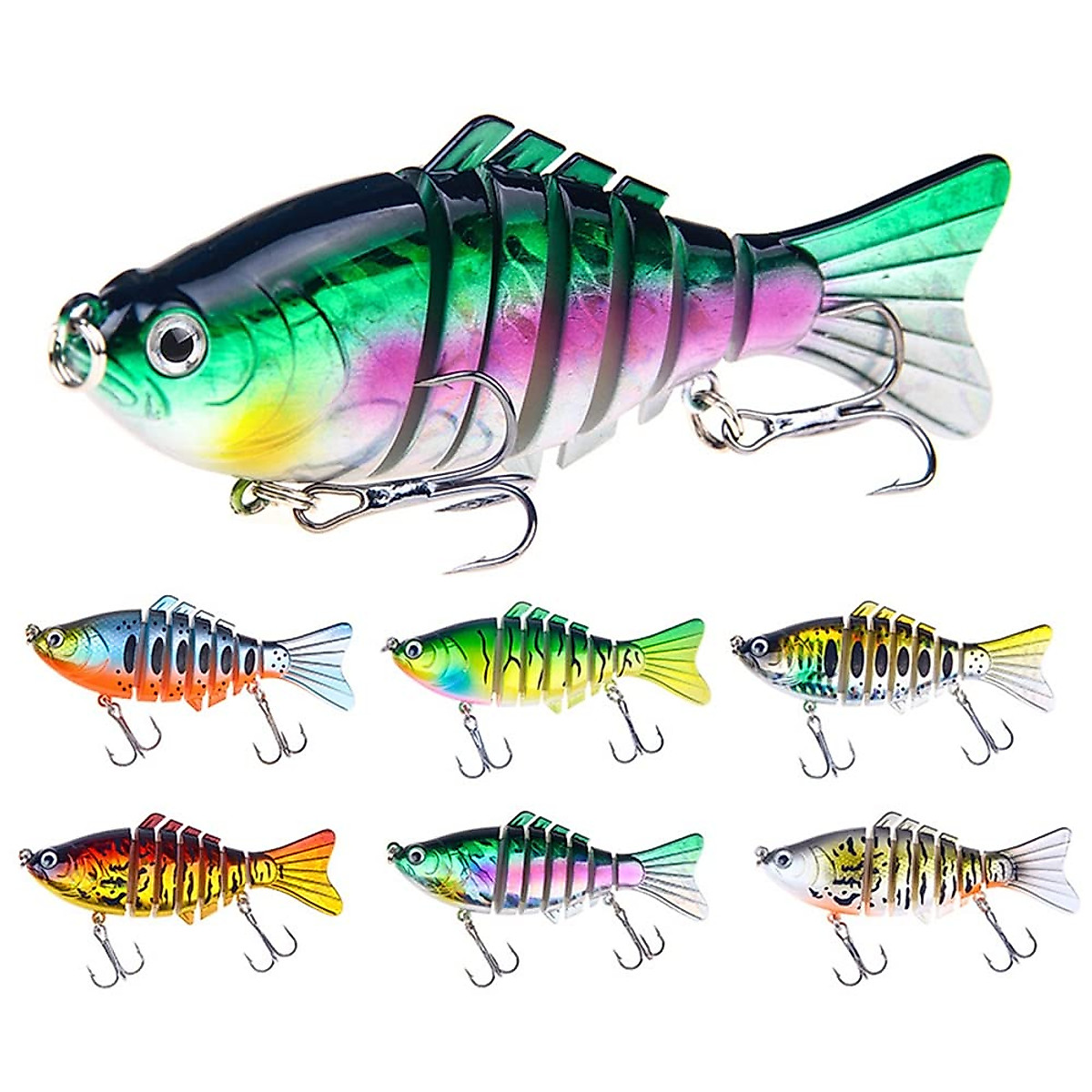 Grebest Fishing Lures,10cm 15.6g Plastic Artificial Lifelike Fake Lure Fishing Tackle Tools Accessory for Fishing Enthusiast Fishing Lovers Bass Trout Fishing 5 One Size