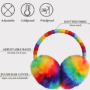 Flammi Kids Winter Earmuffs Warm Faux Fur Ear Warmers