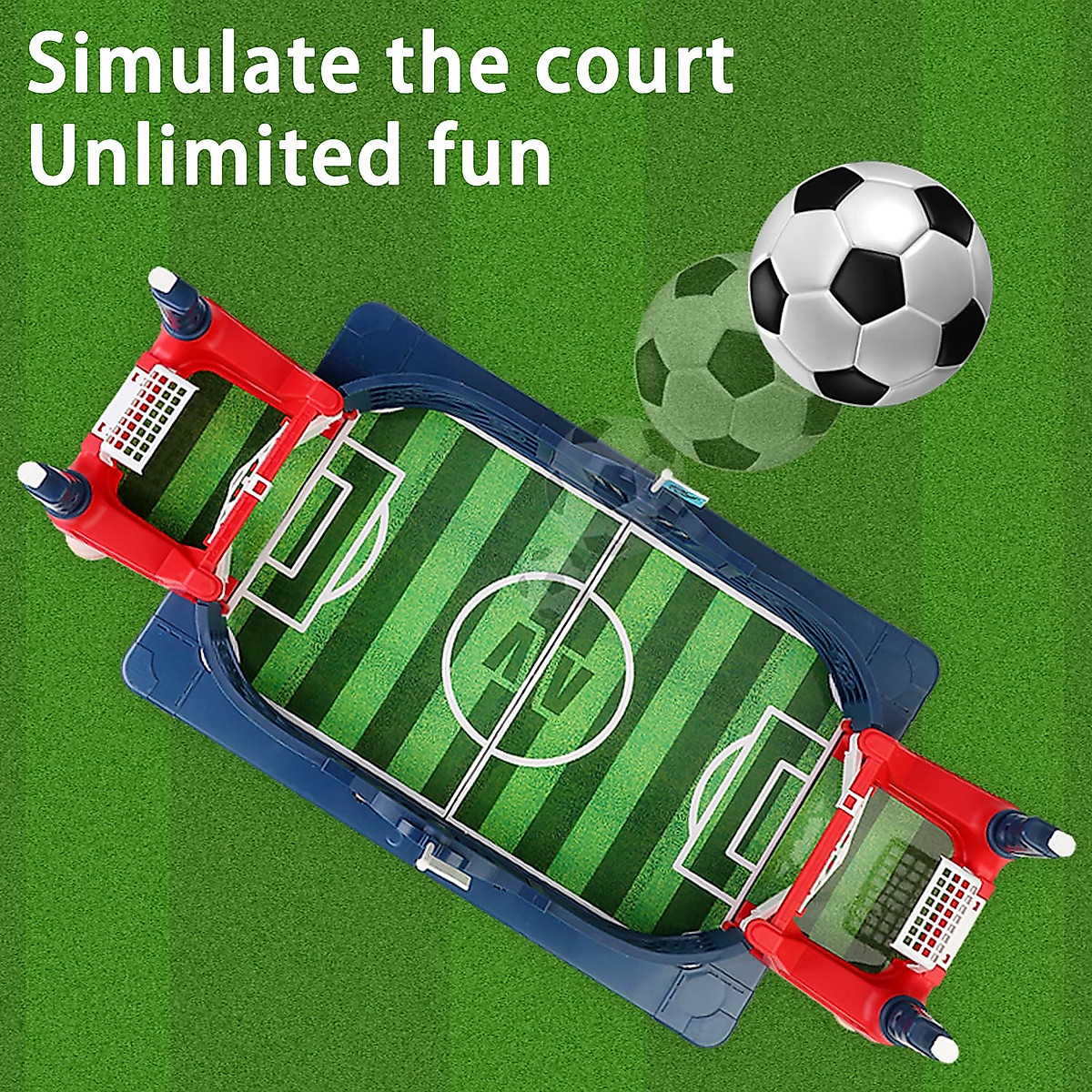 Football Table Interactive Game Soccer Games Table Foosball Table for Boy Adults Kids Family Game Night Fun Mini Foosball Indoor Outdoor Party Games Toys Gifts