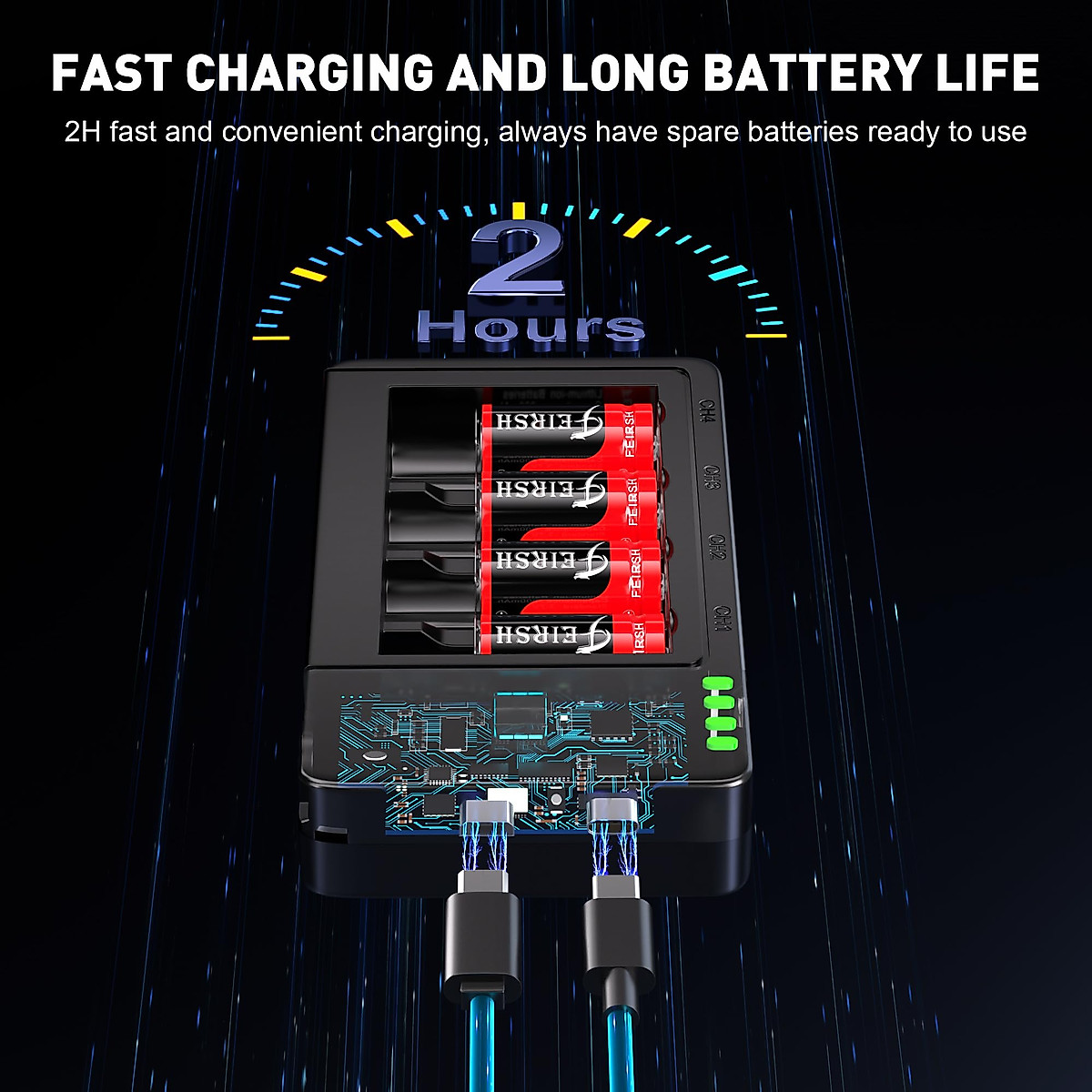 123A 3.7V Lithium Battery for Arlo,4 Pack Rechargeable Batteries and Arlo Charger,800mAh Rechargeable Batteries for Arlo Cameras VMC3030 VMK3200 VMS3330 3430 3530 and Flashlight Microphone