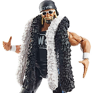 Mattel WWE "Hollywood" Hulk Hogan WrestleMania Elite Collection Action Figure with Accessory & "Mean" Gene Okerlund Build-A-Figure Parts, 6-inch