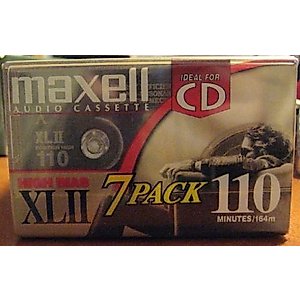 Maxell Audio Cassette High Bias XLII 110 Minutes 7 Pack