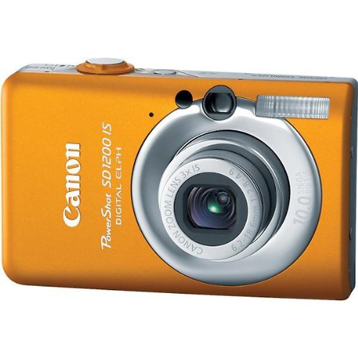 Canon PowerShot SD1200IS 10 MP Digital Camera with 3x Optical Image Stabilized Zoom and 2.5-inch LCD (Orange)