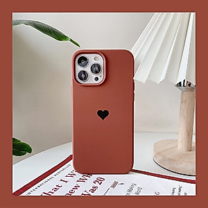 Jmltech Compatible with iPhone 13 Pro Max Case Silicone Liquid Women Men Slim Protective Full Body Protection Soft Cute Phone Case with Anti-Scratch Soft Microfiber for iPhone 13 Pro Max Dark Brown