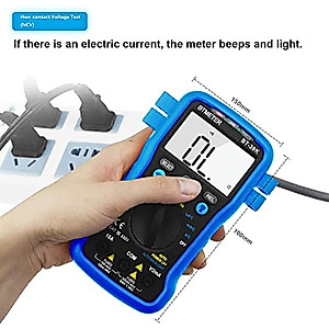 BTMETER BT-39K Multimeter with Case, 4000 Count Volt Ohm Amp Meter Autoranging DMM for AC/DC Current, Voltage, Resistance Frequency Tester, with NCV, Audible Continuity, Diode, Auto Backlight Meter