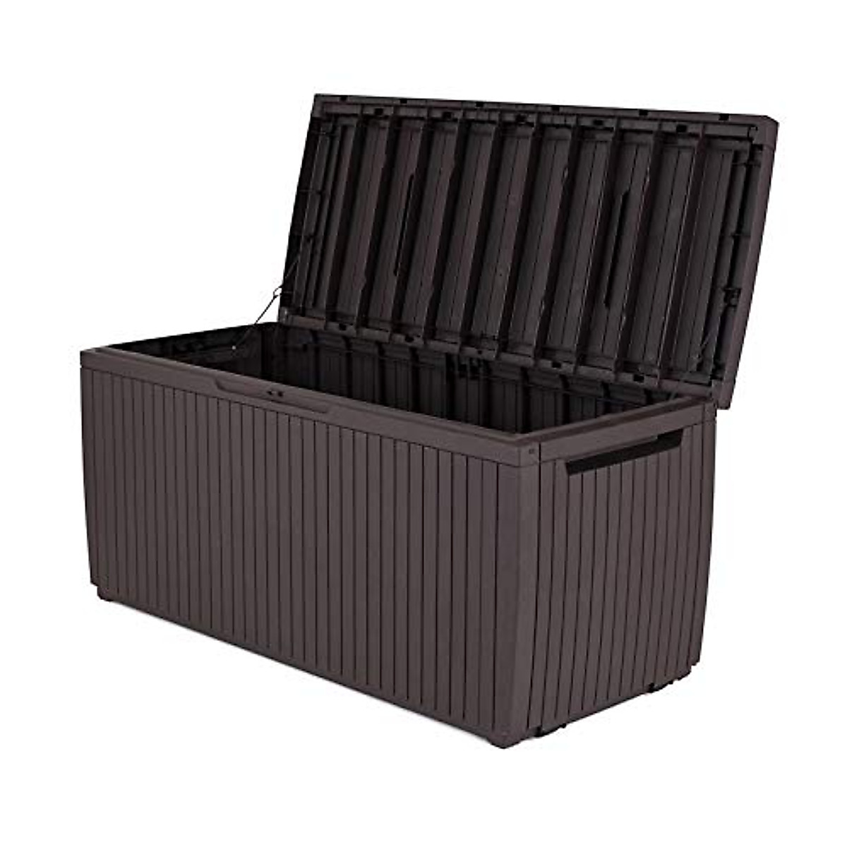 Keter 123 x 53.5 x 57 cm Springwood Outdoor Plastic Storage Box Garden Furniture - Brown
