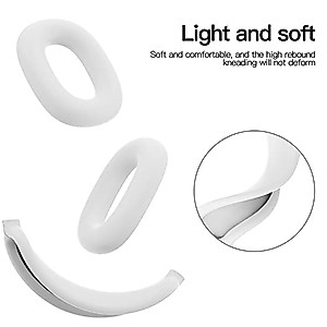 Tucana Silicon Cases Compatible for AirPods Max, Overhead Cover + Earcup Cover (White)