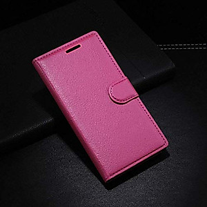 HualuBro Oppo Reno 2 Case, Oppo Reno2 Case, Premium PU Leather Magnetic Shockproof Book Wallet Folio Flip Case Cover with Card Slot Holder for Oppo Reno2 / Reno 2 Phone Case (Rose)