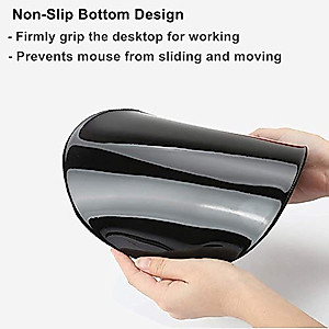 Ergonomic Mouse Pad with Wrist Support, Non Slip Mousepad with Lycra Cloth, Non-Slip PU Base Easy Typing Mouse Mat for Office, Computer, Laptop & Mac (Moon Baby Sloth)