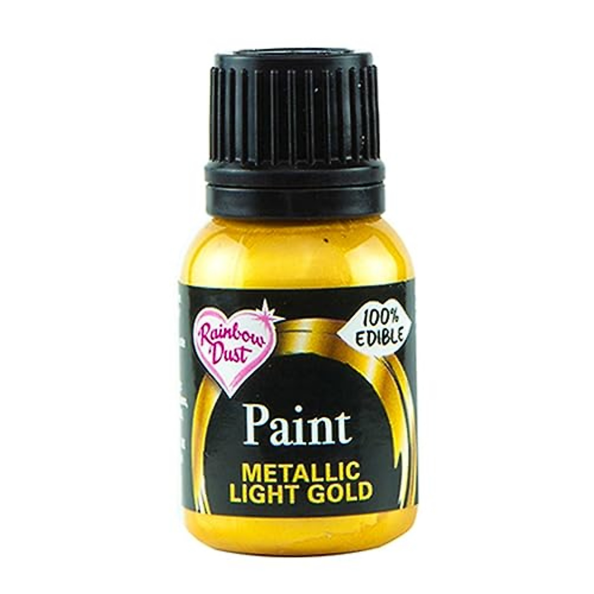 Rainbow Dust Metallic Food Paint Metallic Light Gold