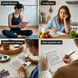 Compera Lined Journal Notebooks, 4 Pack, 176 Pages, 5.5 x 8.3, 100gsm Thick Paper, A5 Hardcover Notebooks with Pen Loop and Inner Pocket, for School Business Office College（Morandi colors）