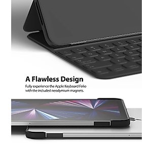 Ringke Frame Shield Designed for iPad Pro 11 2021 Keyboard Case (11-inch, 3rd Generation) - Matte Black