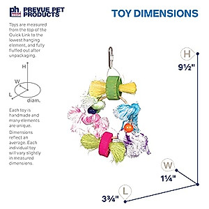 Prevue Hendryx Stick Staxs Lots of Knots Bird Toy