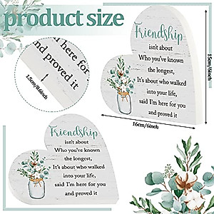 Wooden Christian Gifts for Women Religious Gifts Friend Birthday Gifts Friendship Gifts for Sister Inspirational Gifts with Quotes a Friend Is God's Way of Proving (Novel Style)